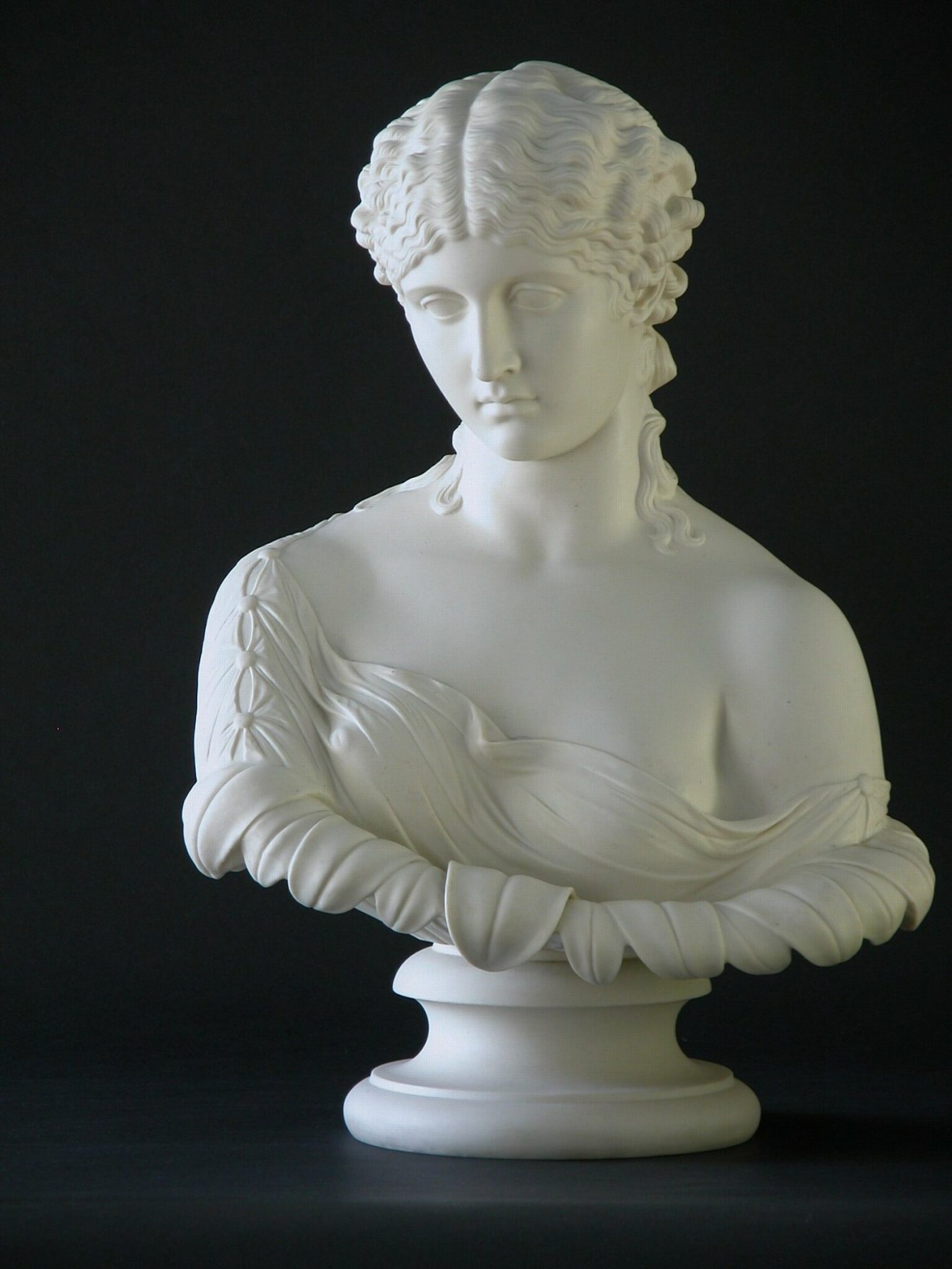 Parian Bust ~ Clytie - Charles Clark