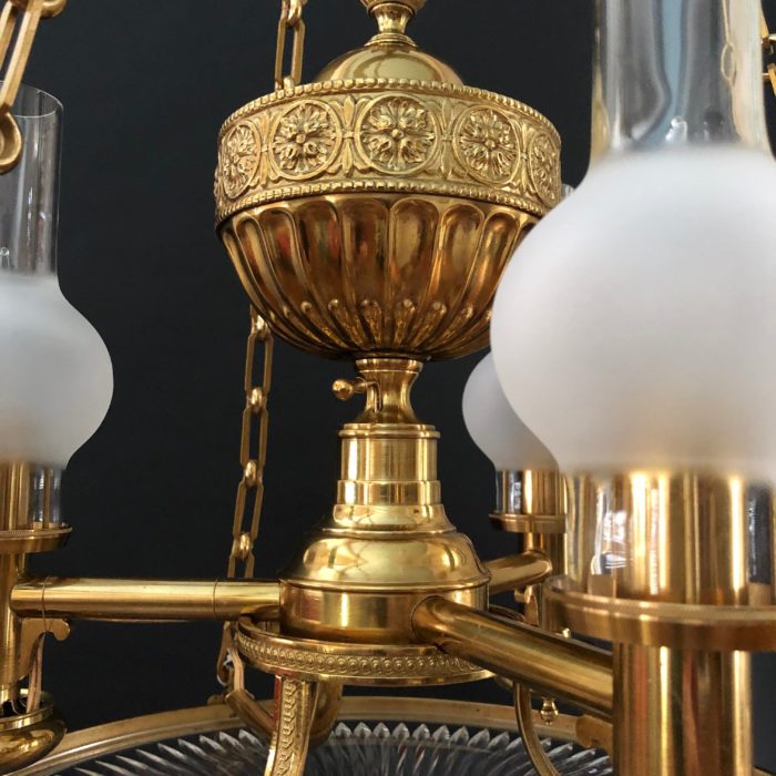 A Three-Light Suspended Argand - Charles Clark