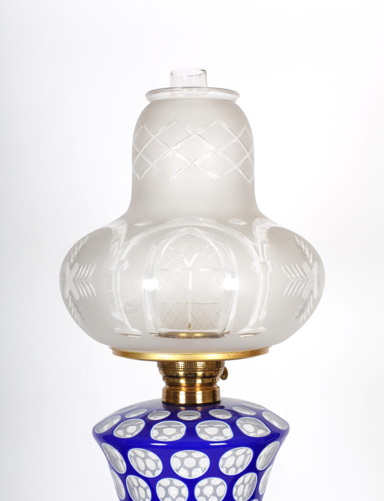A Monumental Overlay Glass Lamp - Charles Clark