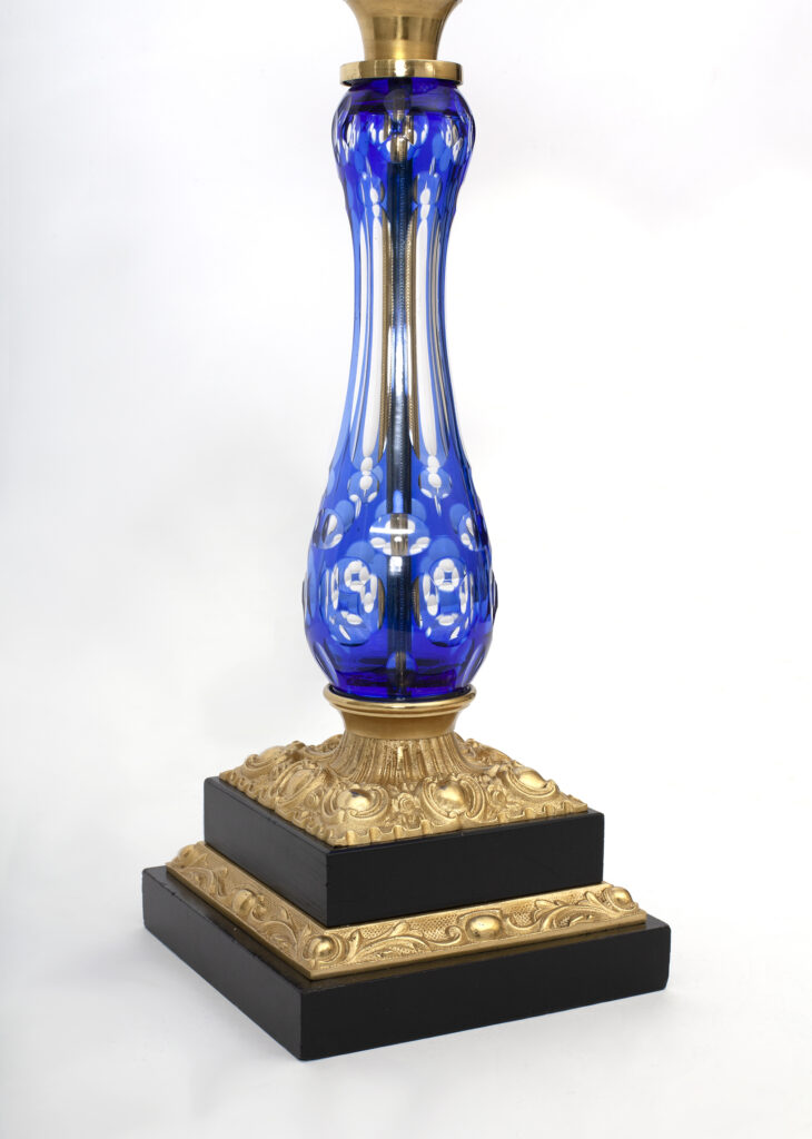 An Overlay Glass Lamp - Charles Clark