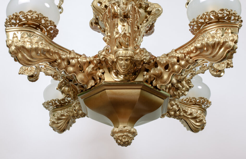 A Regency Suspended Argand in the Gothic Taste - Charles Clark