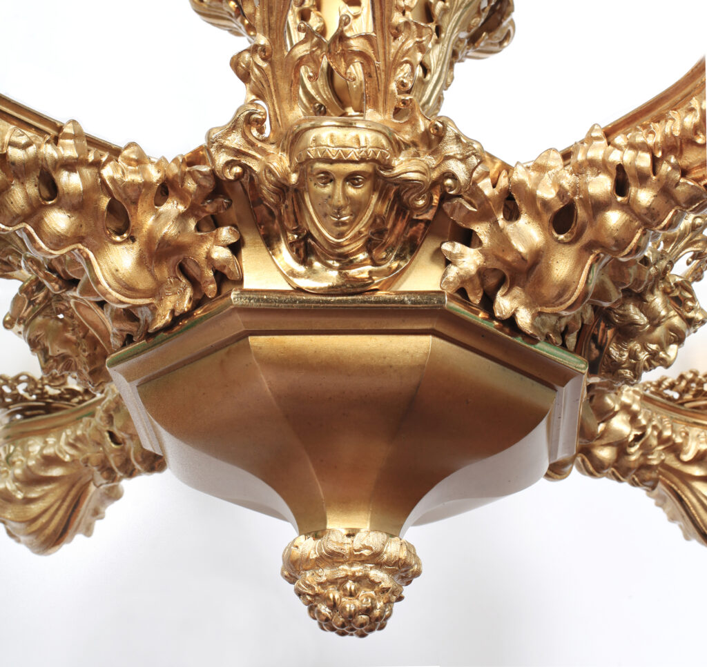 A Regency Suspended Argand in the Gothic Taste - Charles Clark